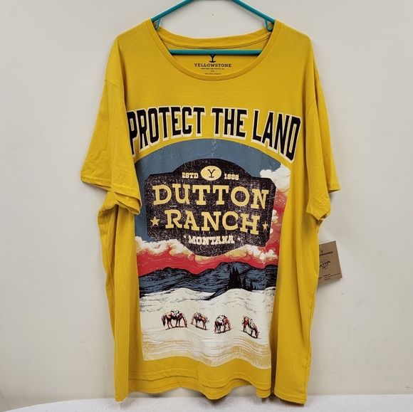 Yellowstone | Shirts | Nwt Authentic Yellowstone Protect The Land ...